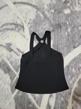 Eclipse | Tops | Eclipse Black Halter Tank With Back Ring Detail Size M ...